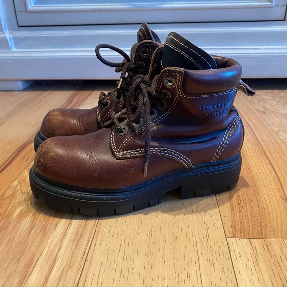 London Underground | Shoes | Vintage Brown London Underground Chunky ...
